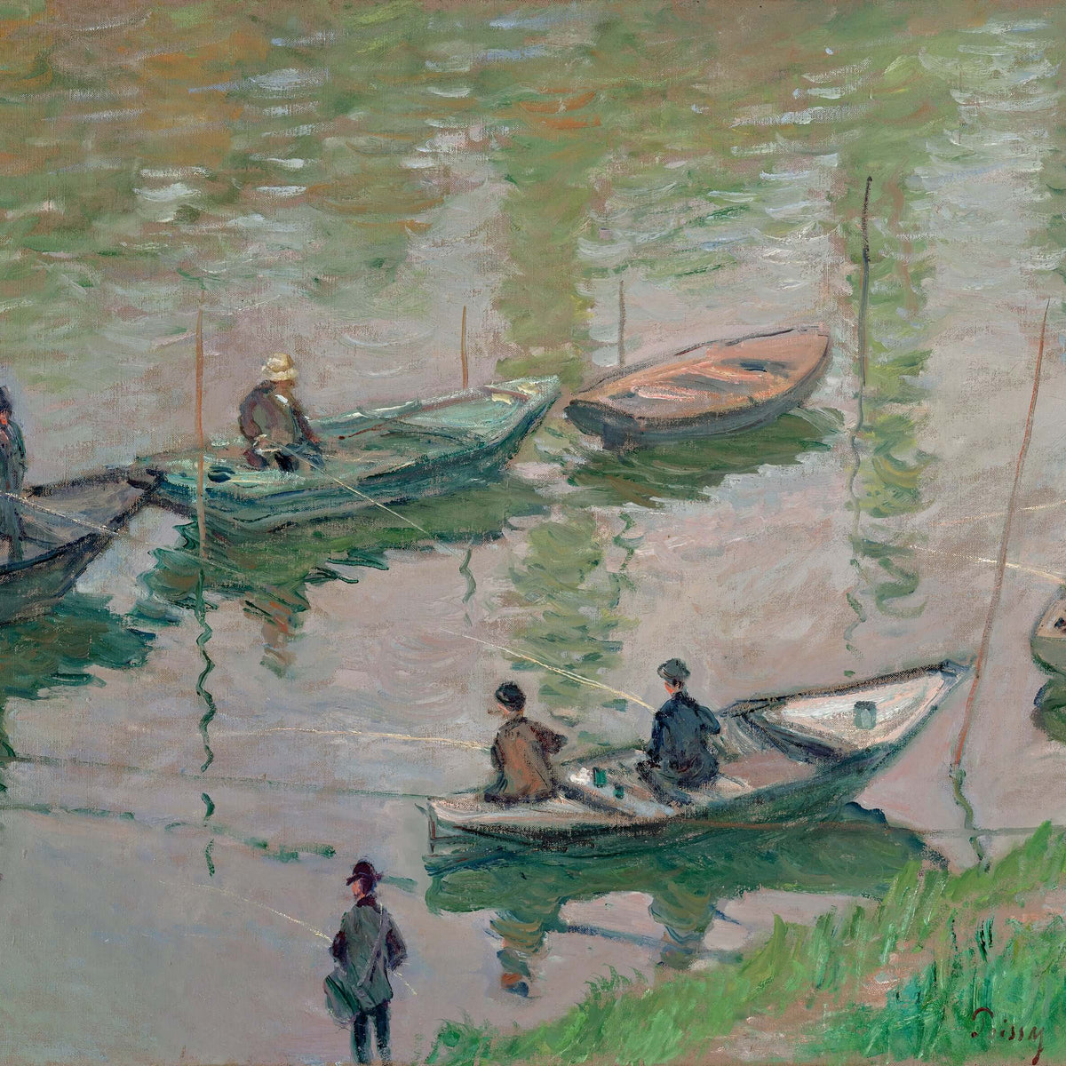 Claude Monet - Poissy Yakınlarında Seine Nehri’nde Balıkçılar – Gige ...