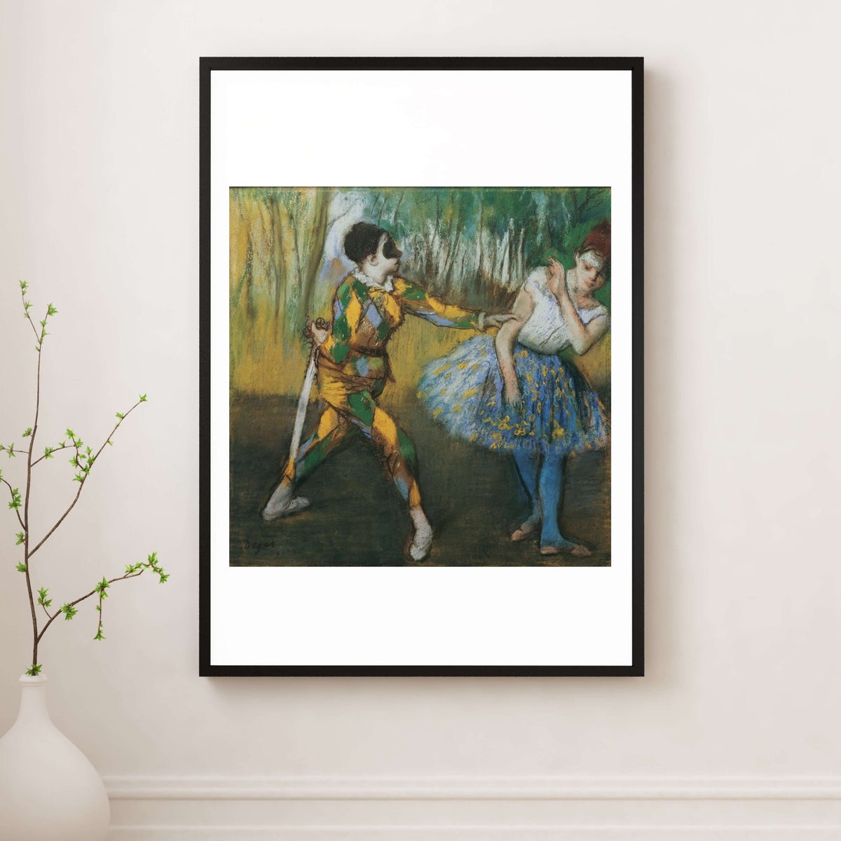 Edgar Degas - Harlekin ve Colombine Fine Art Baskı – Gige Gallery