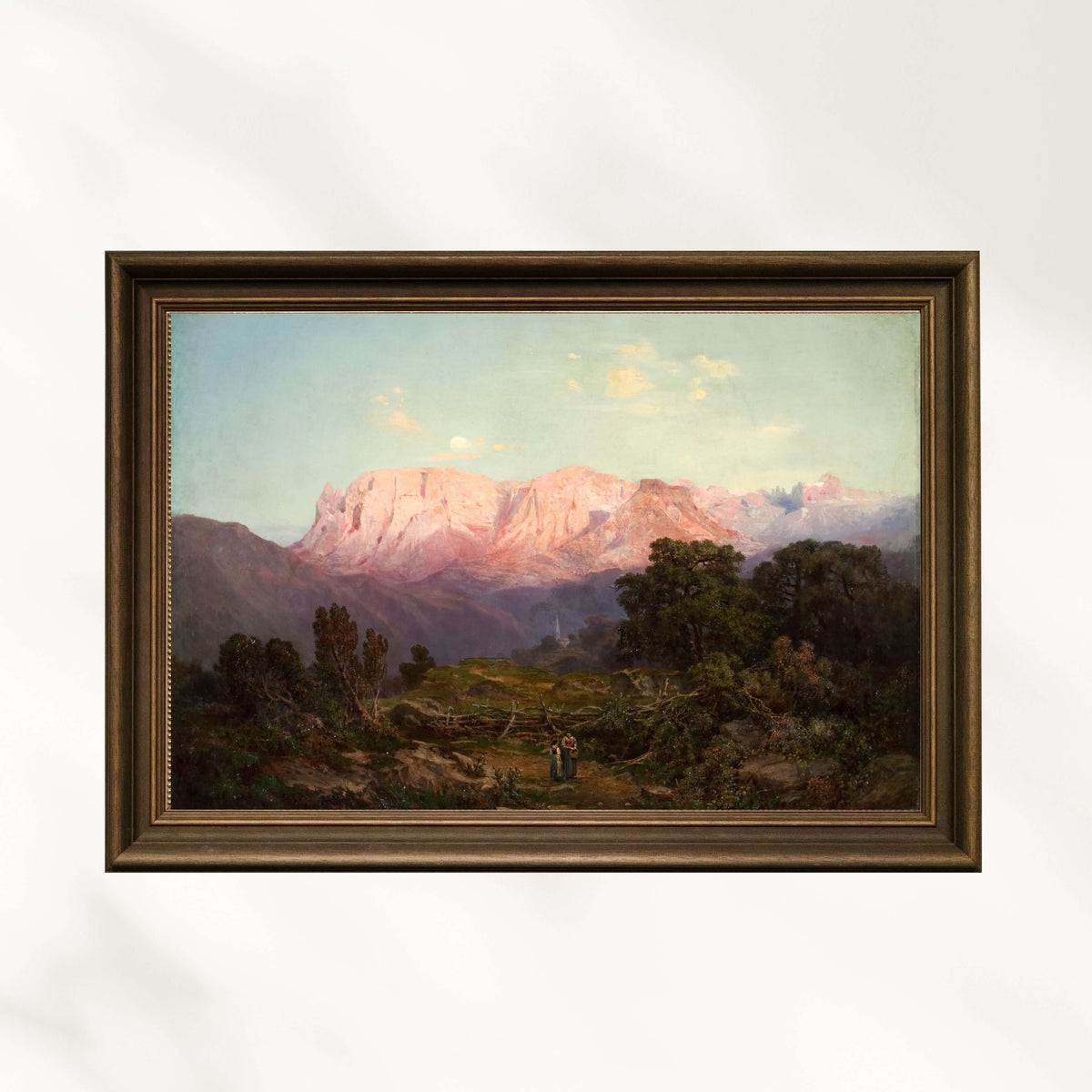 Gottfried Seelos - Rampeun’dan Görülen Schlern ve Rosengarten – Gige ...