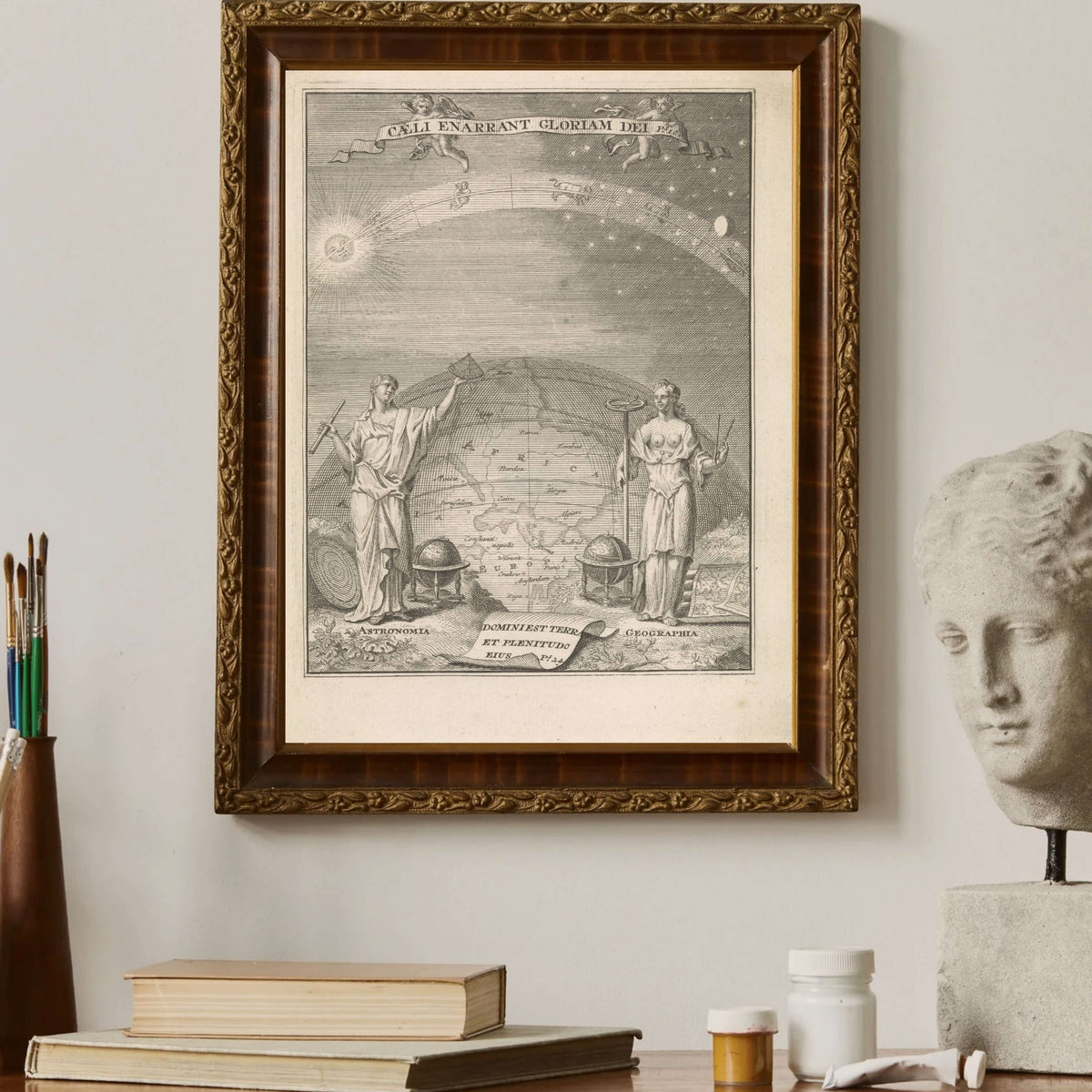 Leonardus Valck - Astronomy and Geography Fine Art Print – Gige Gallery